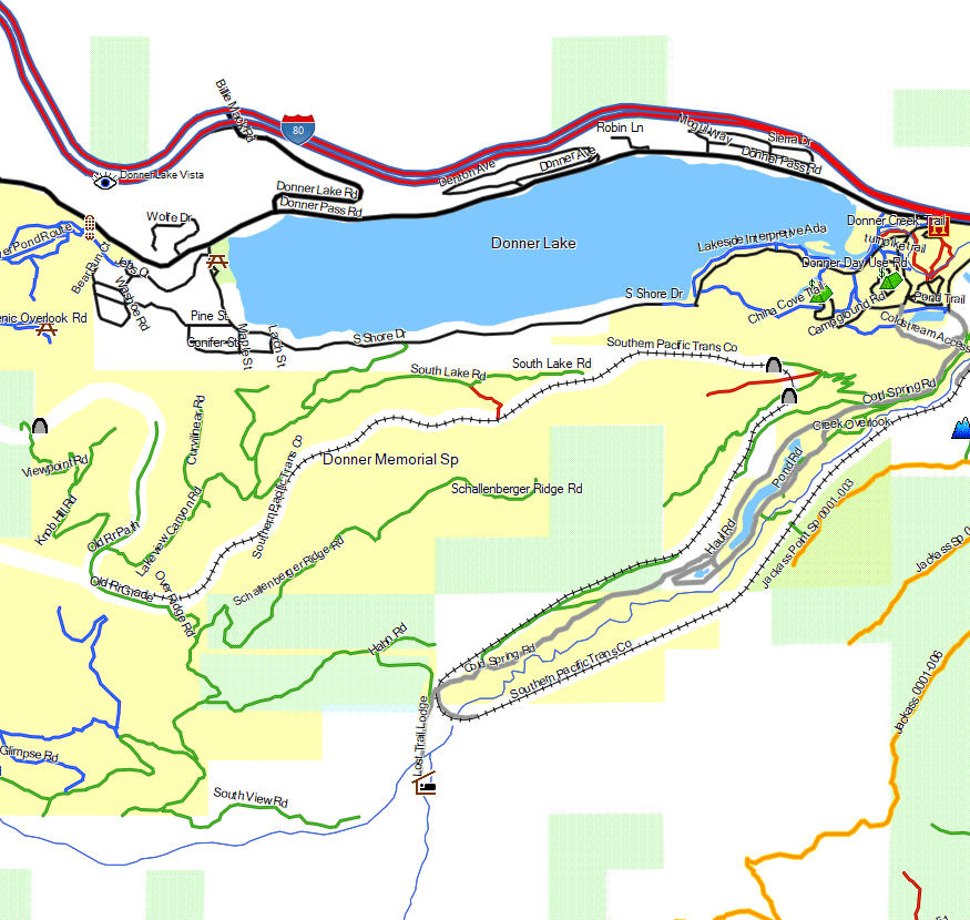 Donner Memorial State Park California Trail Map