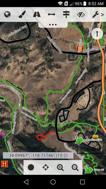 Cartograph Map Setting - California Trail Map