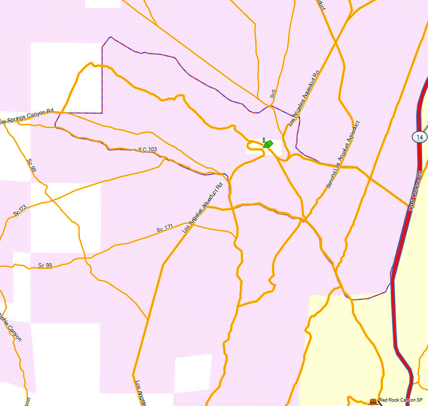 Dove Springs - California Trail Map