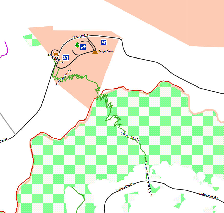 El Monte Park - California Trail Map