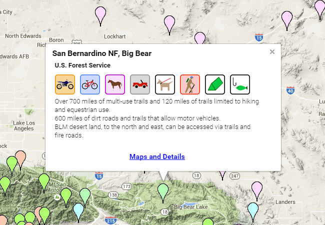 Trail Finder - California Trail Map