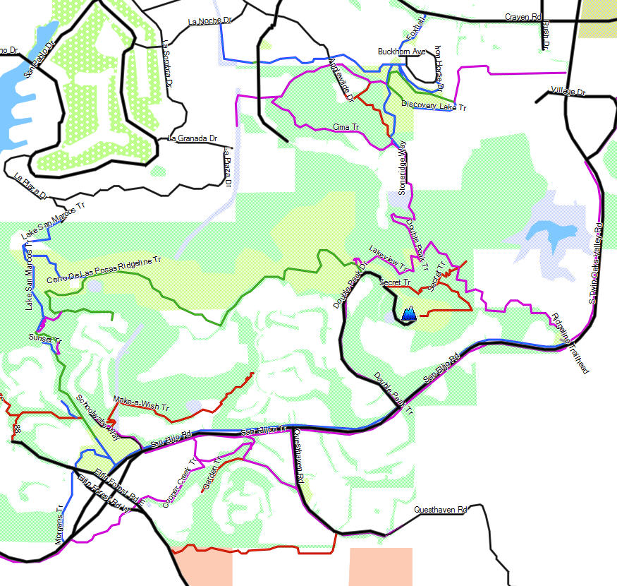 San Marcos - California Trail Map
