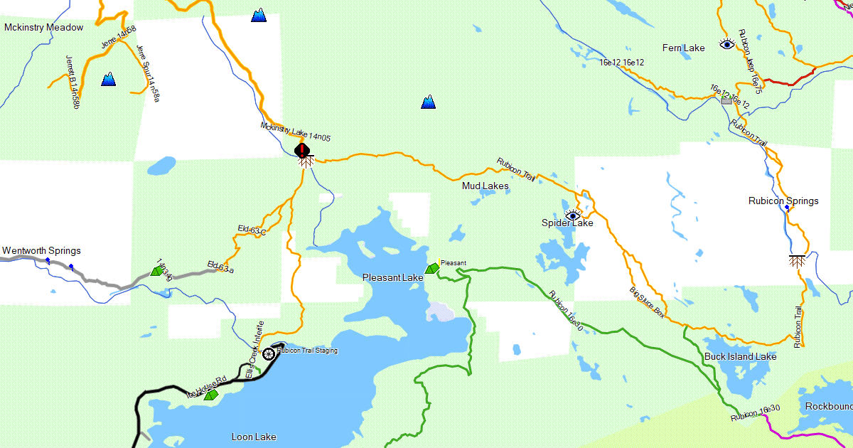 California Trail Map 64D