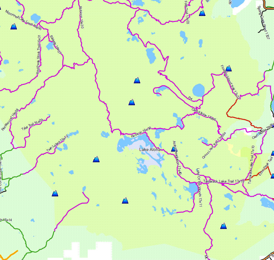 Desolation Wilderness - California Trail Map