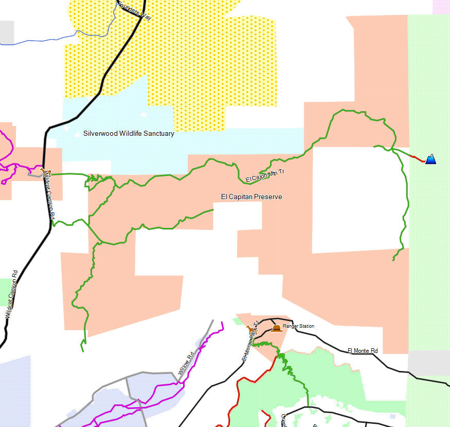 El Capitan Preserve - California Trail Map