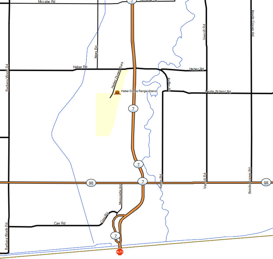 Heber Dunes SVRA - California Trail Map
