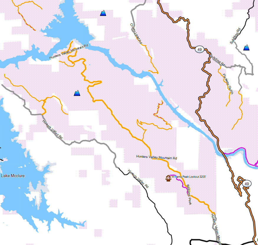 Merced River - California Trail Map