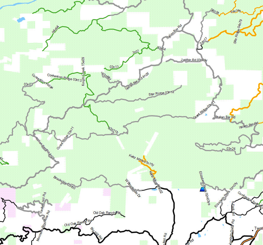 Stanislaus National Forest - California Trail Map