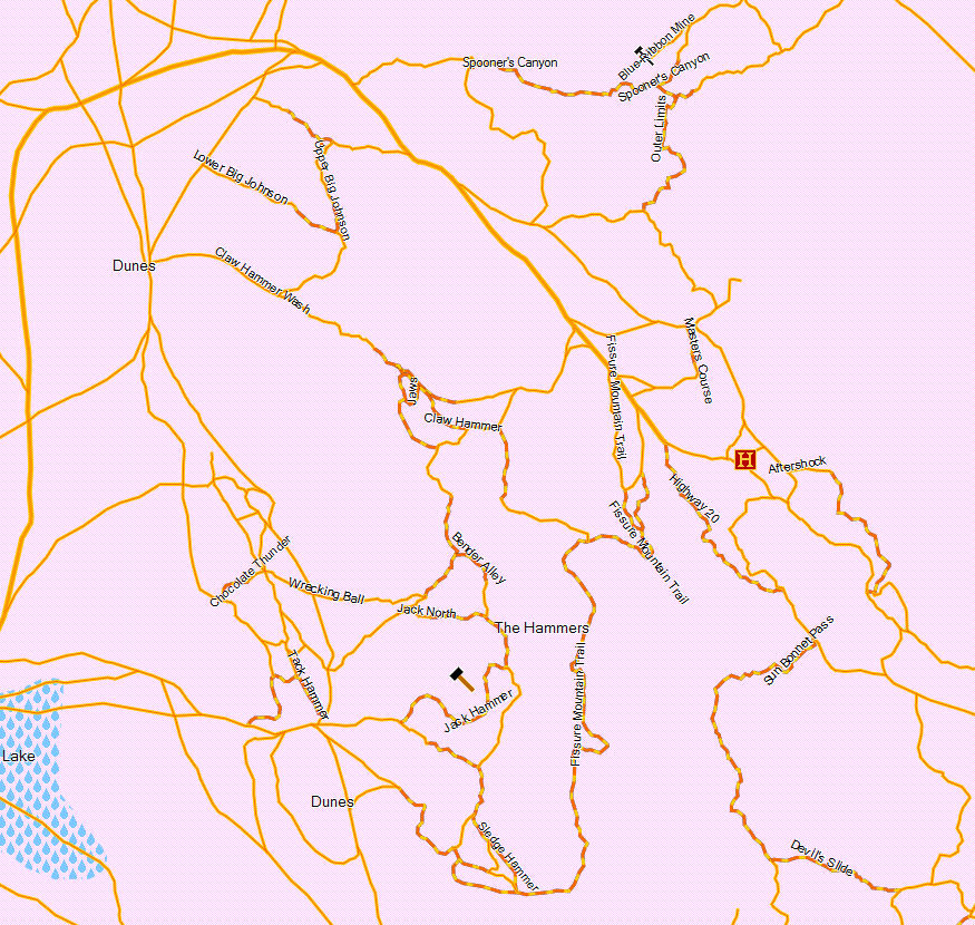 Johnson Valley - California Trail Map