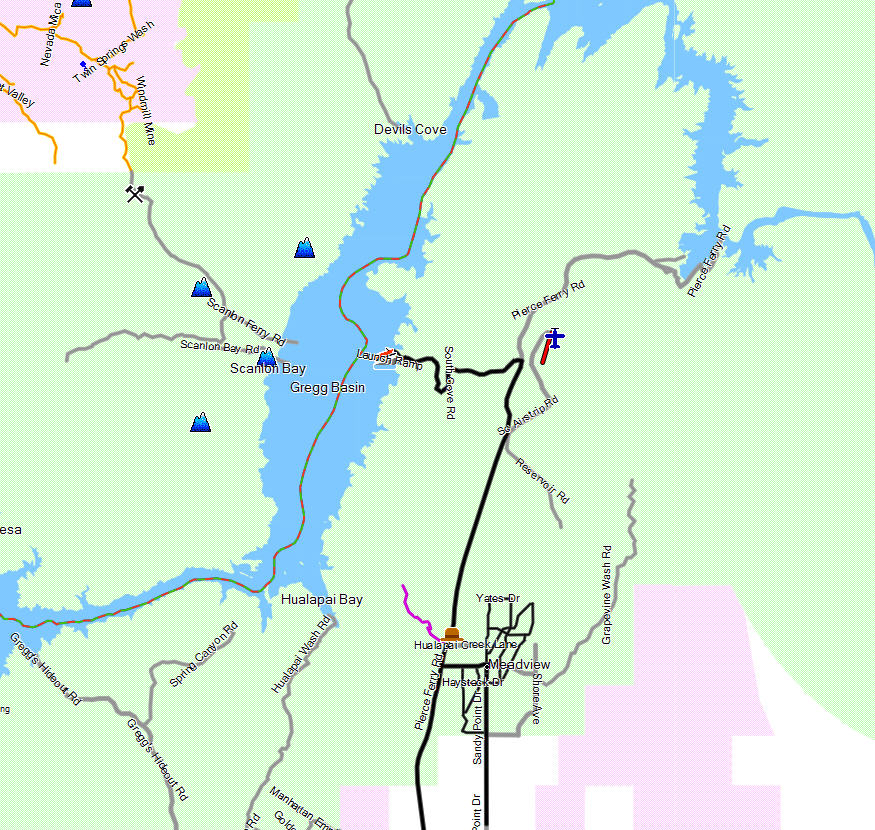 Lake Mead NRA - California Trail Map