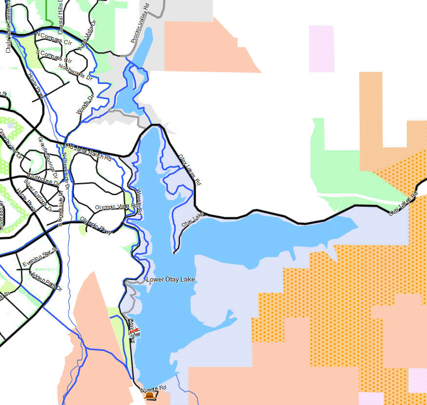 Otay Lakes County Park - California Trail Map