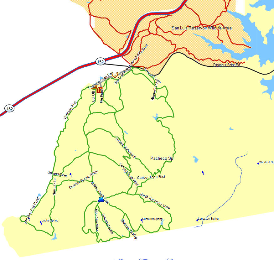Pacheco State Park - California Trail Map