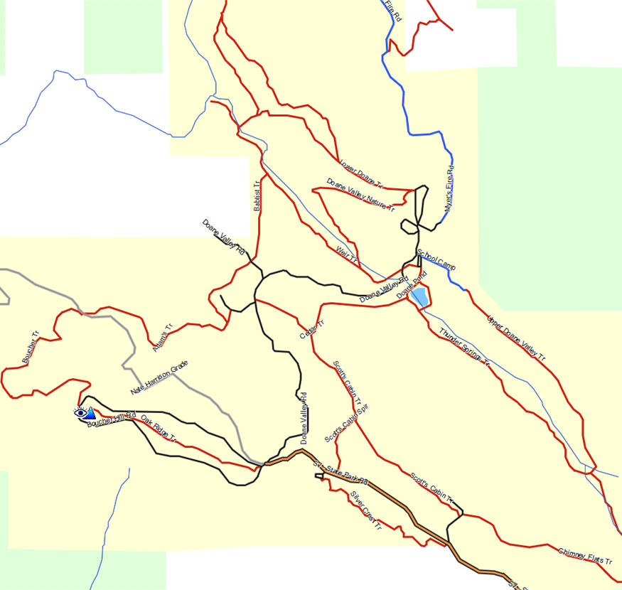 Palomar Mountain SP - California Trail Map
