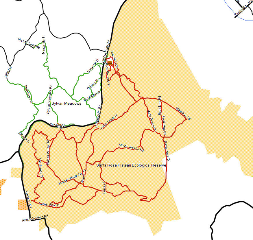 Santa Rosa Plateau Map