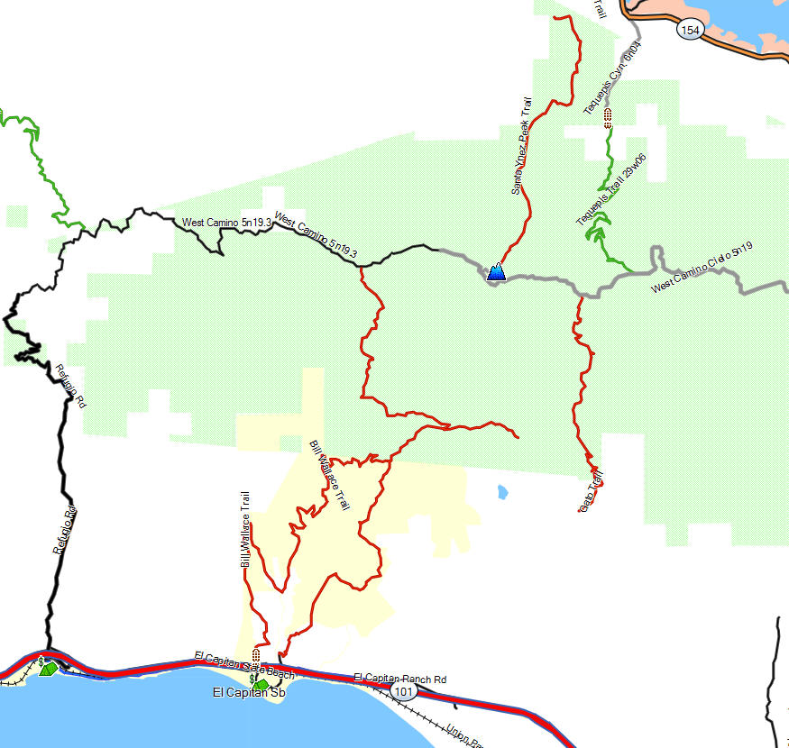 El Capitan SB - California Trail Map